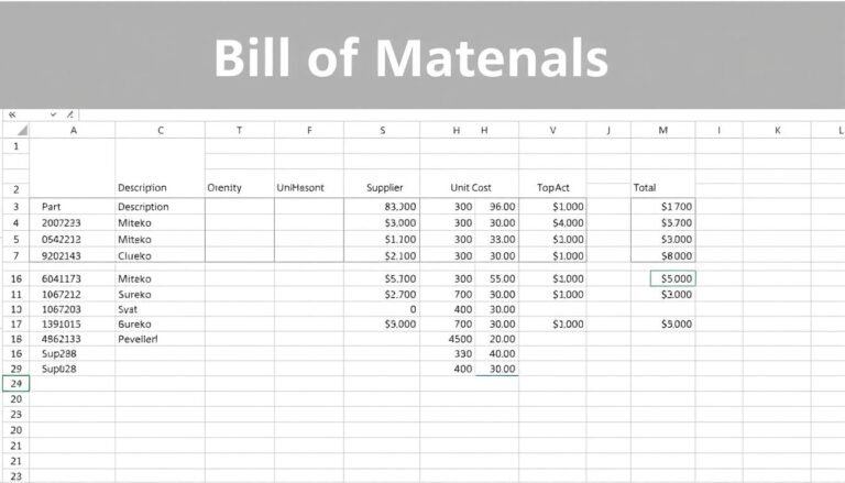 Anatomy of a Perfect Bill of Materials (BOM) Template | Guide
